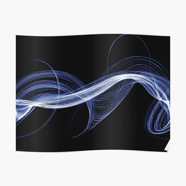 "abstract flowy wave line art" Poster for Sale by NandoArtDesign ...