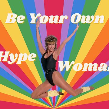 "Jane Fonda Be Your Own Hype Woman Mug " Sticker for Sale by TeeKid ...