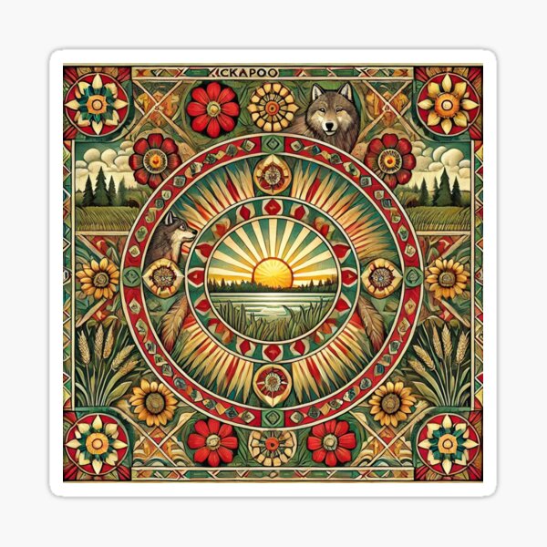 "Kickapoo Tribe: A Seamless Pattern Celebrating Spirit and Tradition ...