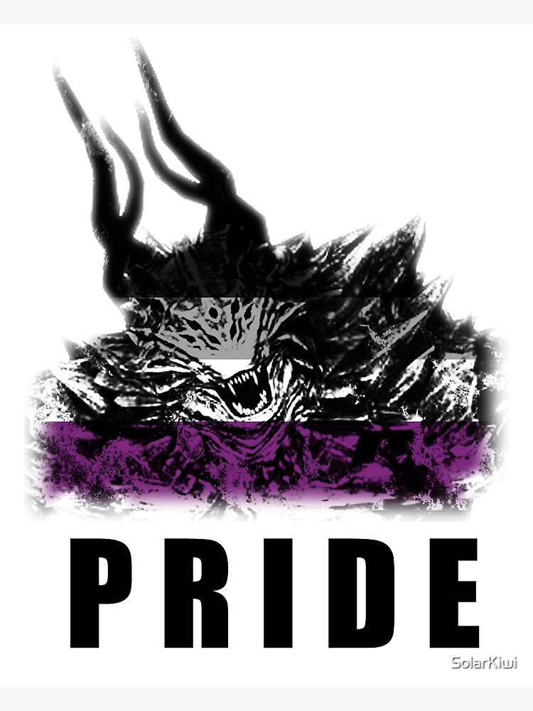"Asexual Pride Demon" Art Print by SolarKiwi | Redbubble