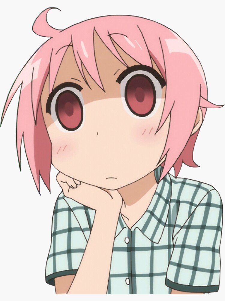 "Yuzuko Nonohara from Yuyushiki" Sticker for Sale by Kamerdra | Redbubble