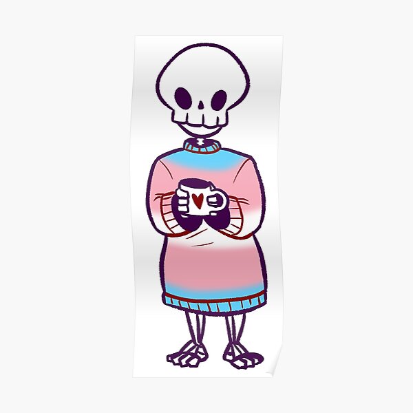 "Skeleton Pride - TRANSGENDER" Poster by baileymadison | Redbubble