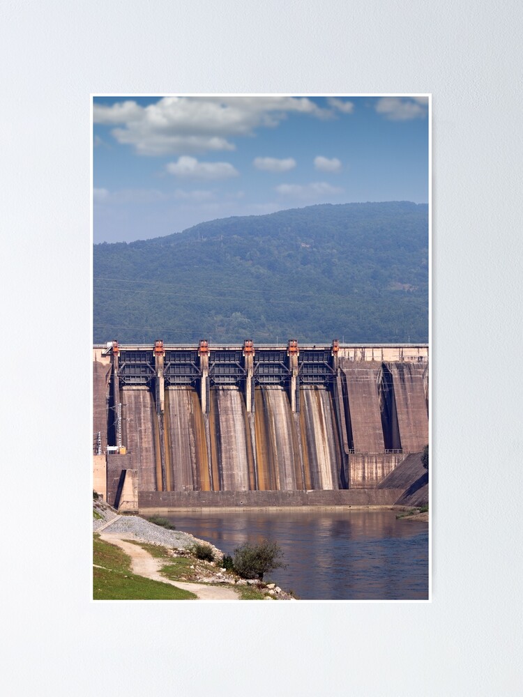 "hydroelectric power plants on river industry" Poster for Sale by ...