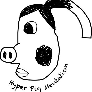 "HyperPIGmentation!!!!!!" Sticker for Sale by RischDesigns | Redbubble