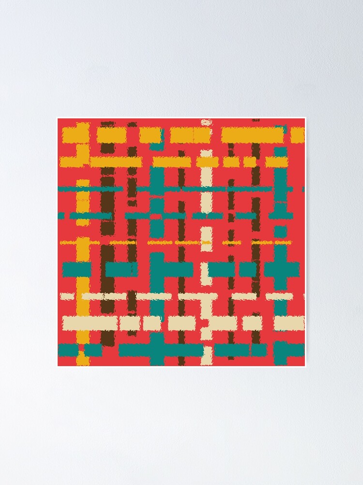 "Colorful line segments" Poster for Sale by gavila | Redbubble