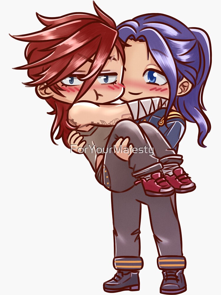 "Caitlyn wearing Vi" Sticker by ForYourMajesty | Redbubble