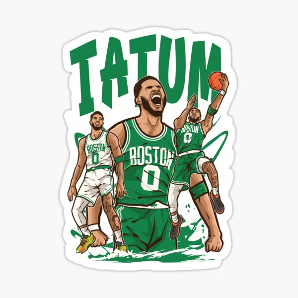 "Jayson Tatum Cartoon" Sticker for Sale by RatTrapTees | Redbubble