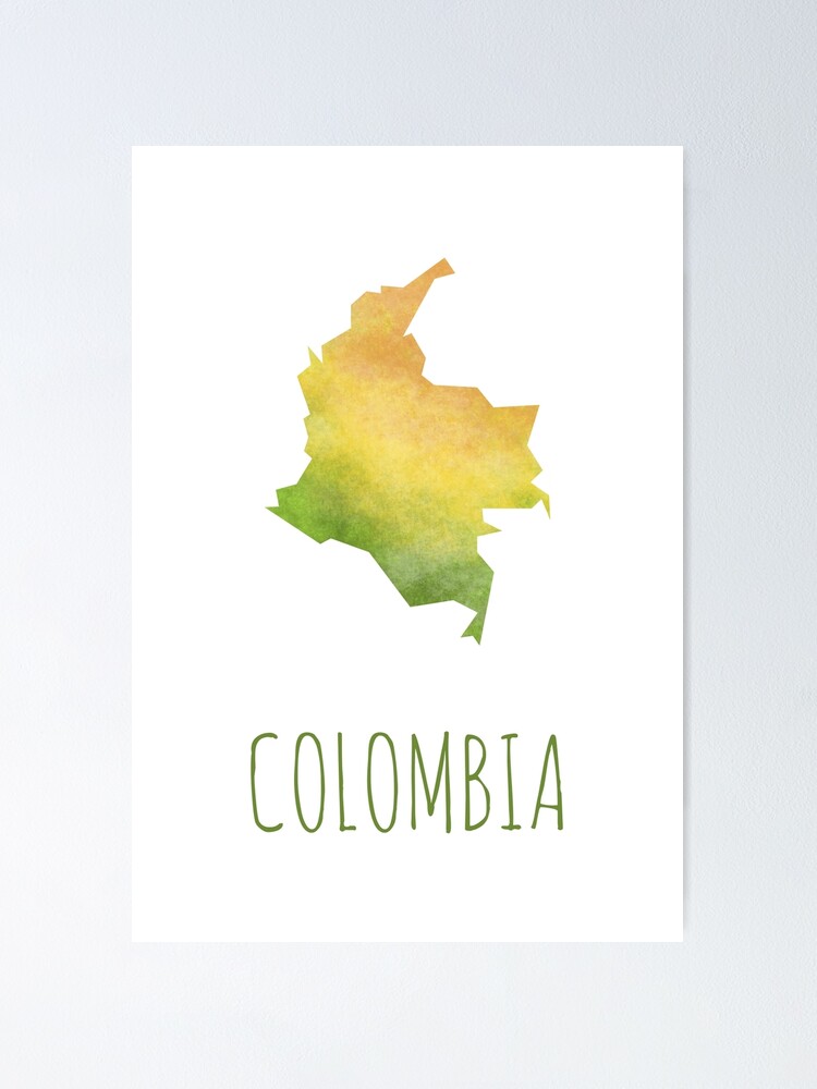 "colombia" Poster by Motivburg | Redbubble