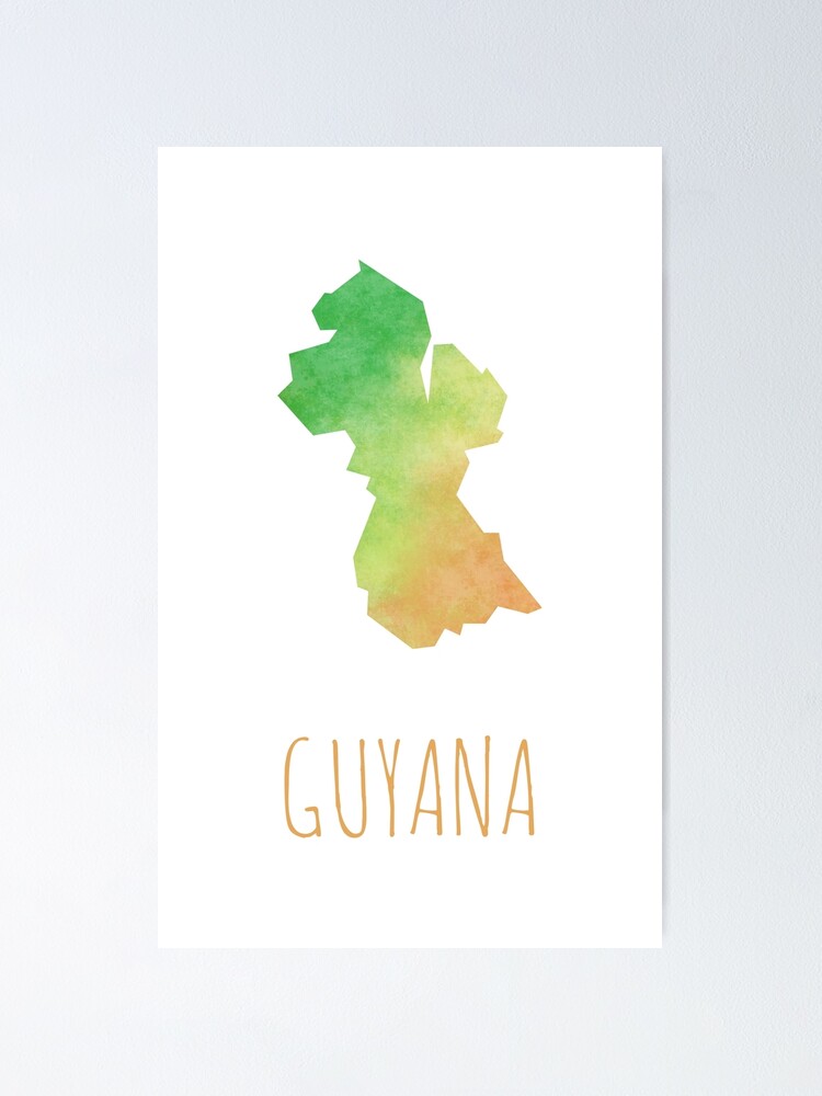 "Guyana" Poster by Motivburg | Redbubble