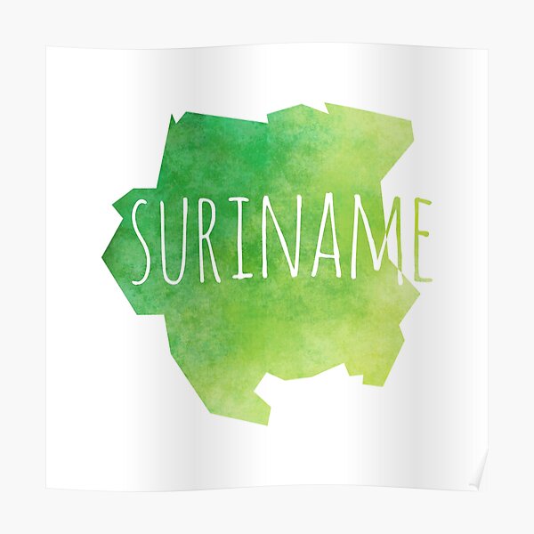 "suriname" Poster for Sale by Motivburg | Redbubble
