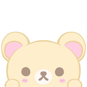 "Korilakkuma peeker sticker" Sticker for Sale by Pastel-Art-Boy | Redbubble