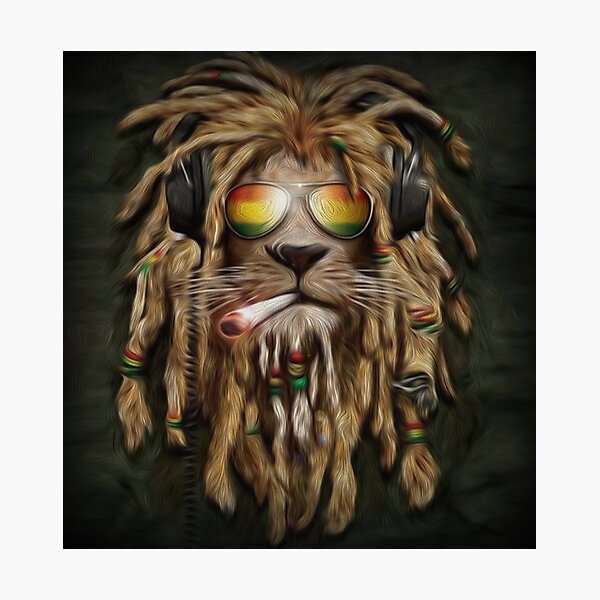 Lámina fotográfica «LEÓN RASTA» de johnnyssandart | Redbubble
