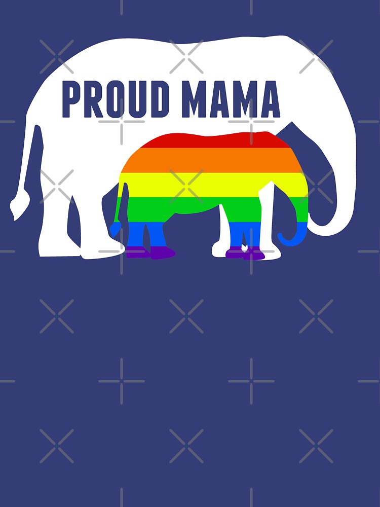 Proud Lgbtq Mama Elephant For A Gay Pride Mom T Shirt For Sale By