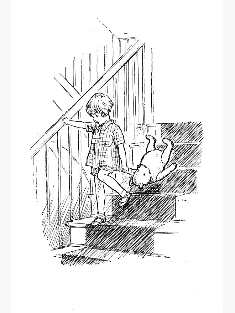 ""Bump, bump, bump" from Winnie-the-Pooh" Art Board Print for Sale by ...