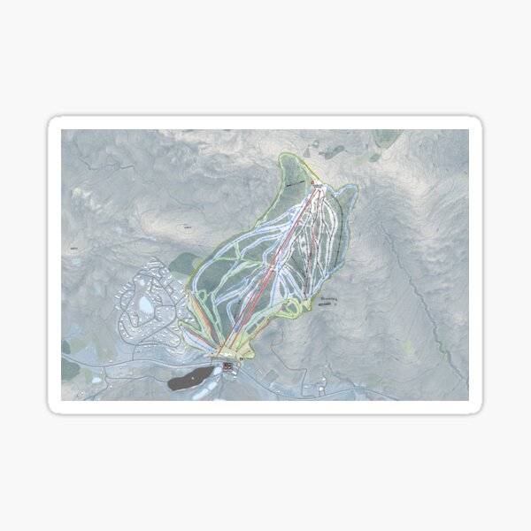 "Bromley Resort Trail Map" Sticker for Sale by mapsynergy | Redbubble