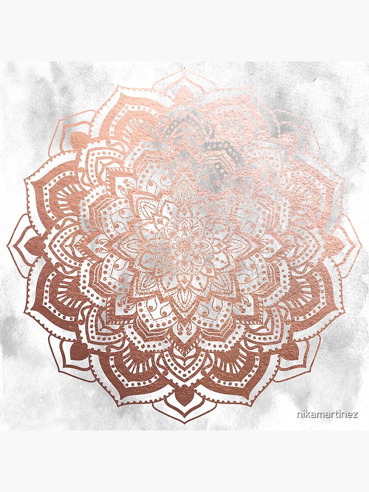 "ROSE GOLD MANDALA" Poster for Sale by nikamartinez | Redbubble
