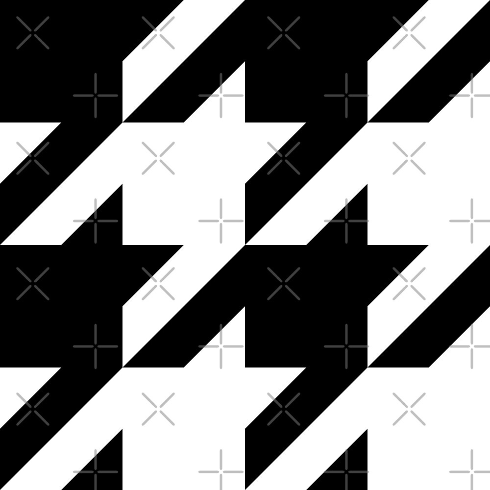"Houndstooth classic weaving pattern" by redhomestead | Redbubble