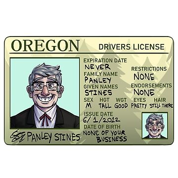 "Fake ID - Stanley Pines" Sticker for Sale by Velichorus | Redbubble