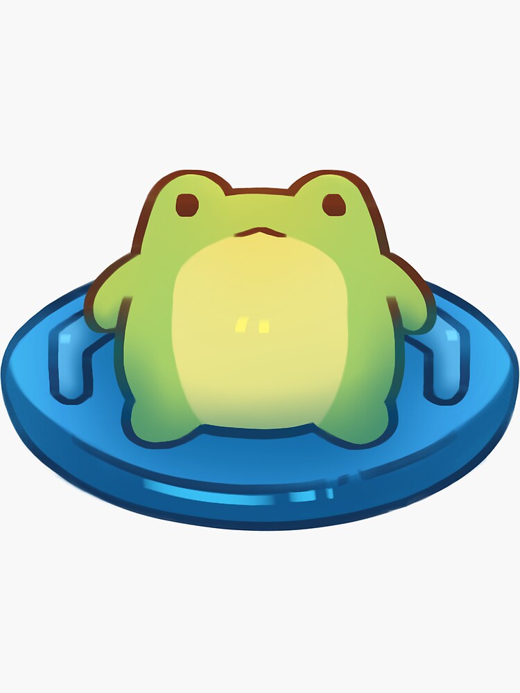 "Frog on da sled (Hand Drawn)" Sticker for Sale by SleddingGame | Redbubble