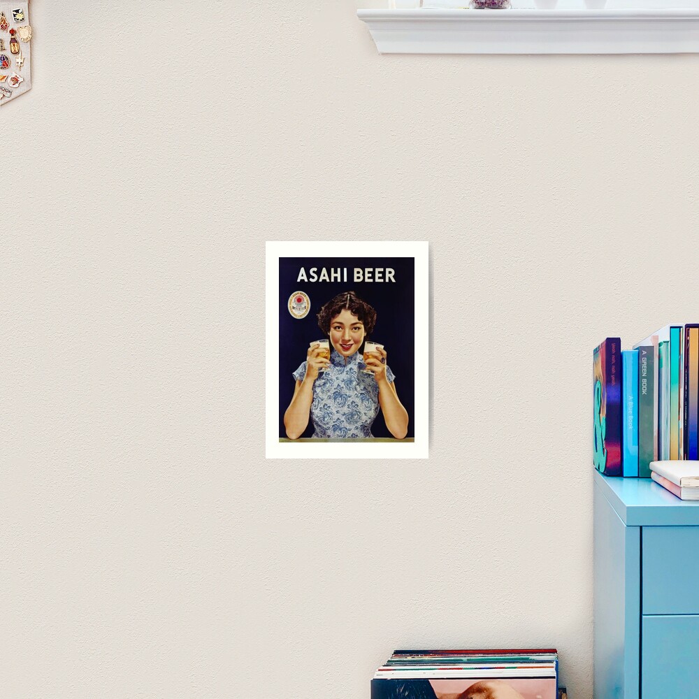 "Vintage Japanese Beer Advertisement - Asahi Beer " Sticker for Sale by ...