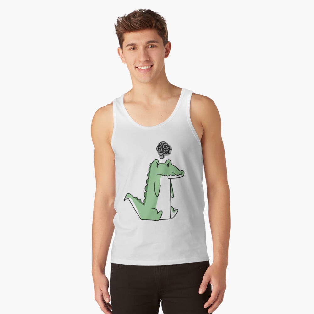 "Grumpy Alligator " Sticker for Sale by SaradaBoru | Redbubble