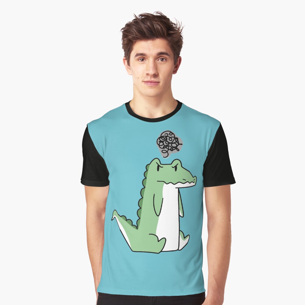 "Grumpy Alligator " Sticker for Sale by SaradaBoru | Redbubble