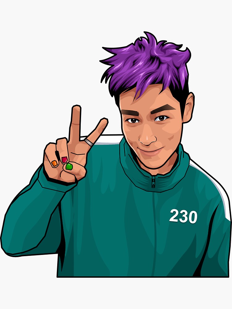 "Thanos Squid Game" Sticker for Sale by JWOODZ92 | Redbubble