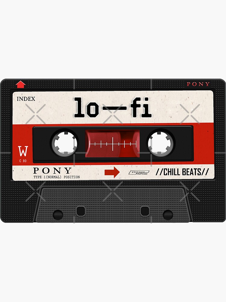 "lofi music cassette" Sticker for Sale by Pintwich | Redbubble