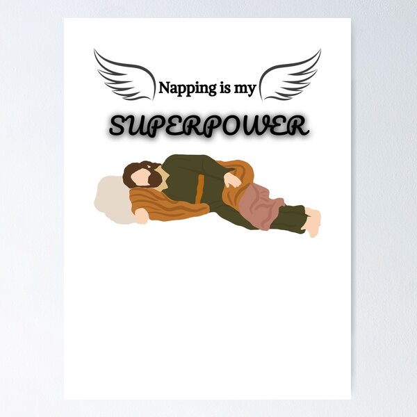 "Saint Joseph Humor - Napping is my superpower" Poster for Sale by ...