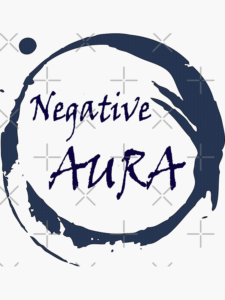 "Negative Aura - Funny Gen Alpha slangs" Sticker for Sale by ...