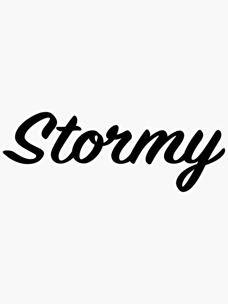 "Stormy" Sticker by At349ks3d | Redbubble