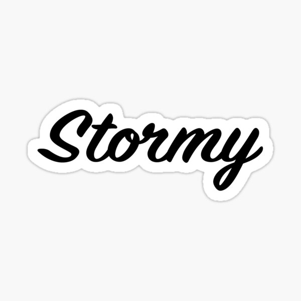"Stormy" Sticker by At349ks3d | Redbubble