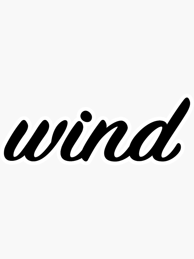 "wind" Sticker by At349ks3d | Redbubble
