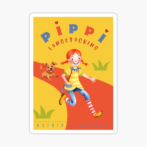 "Pippi Longstocking Book Cover Design, pippi langstrumpf Poster, Astrid ...