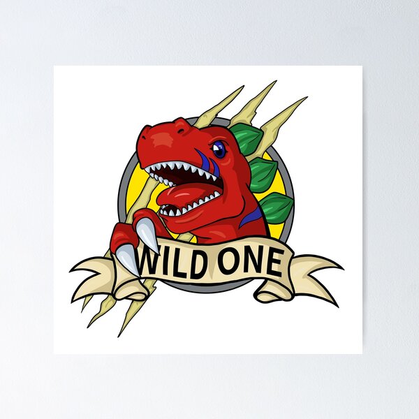 "Ryutaro Williams Tyrannomon wild one logo" Poster for Sale by Zaije ...