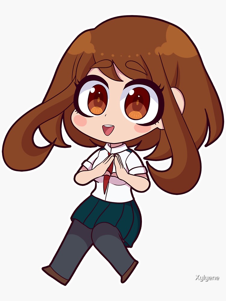 Uraraka Ochako Sticker Sticker For Sale By Xylyene Redbubble