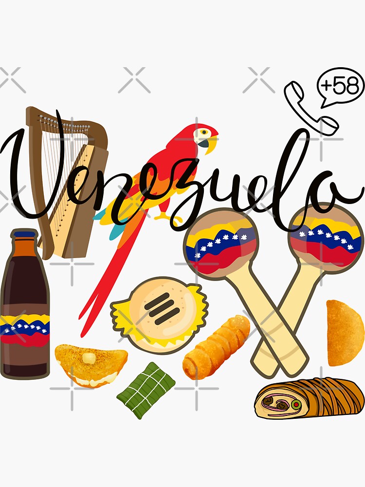"Design of Venezuelan Phrases, Design of Typical Venezuela" Sticker by ...