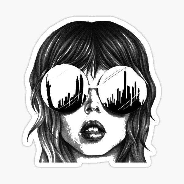 "Big Eyes View" Sticker by MatthewTri | Redbubble