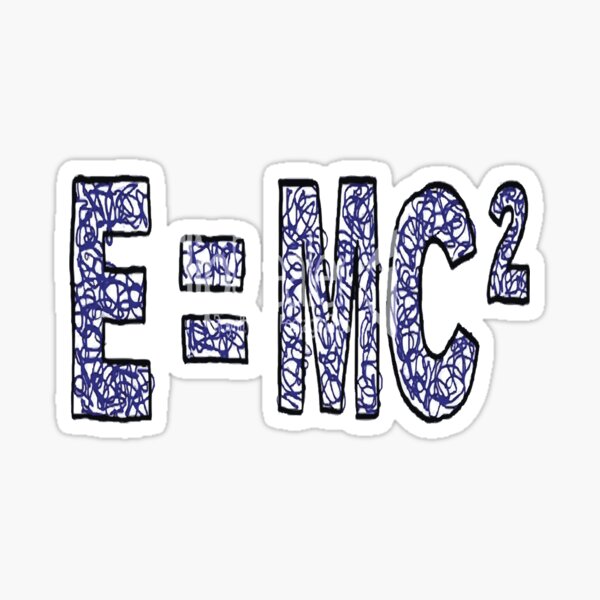 E Mc2 Stickers | Redbubble