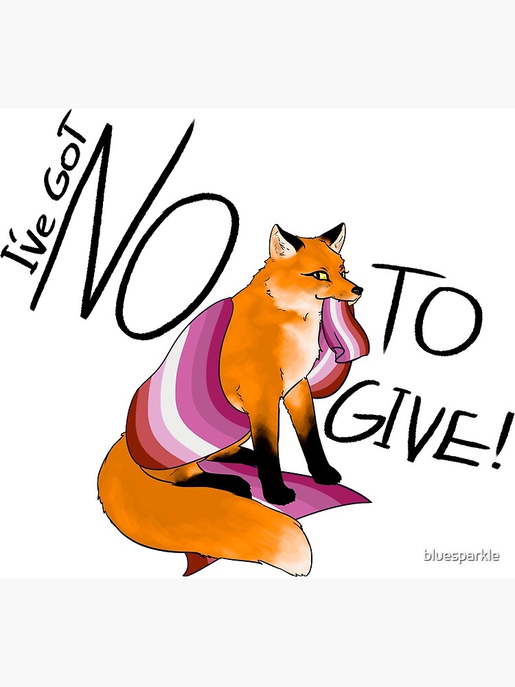 "Pride Fox - Lesbian " Canvas Print for Sale by bluesparkle | Redbubble
