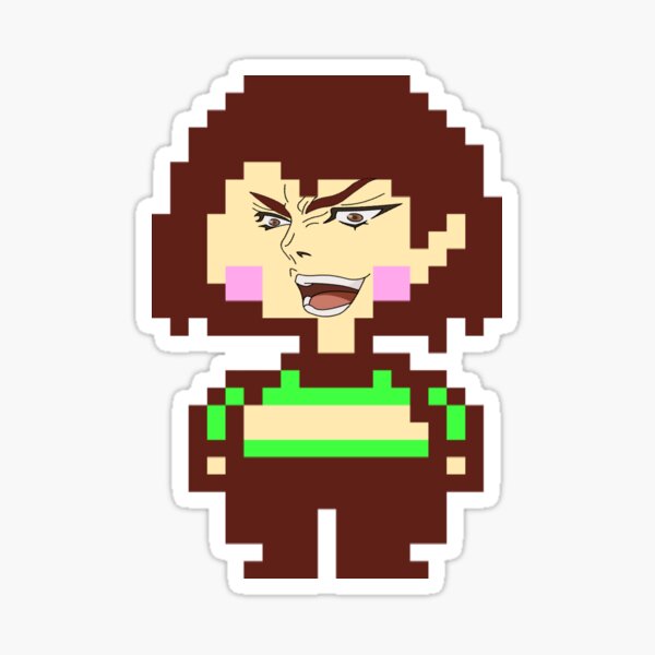 " pixel art 8 bit undertale parodi" Sticker for Sale by ArtPixelDesign ...