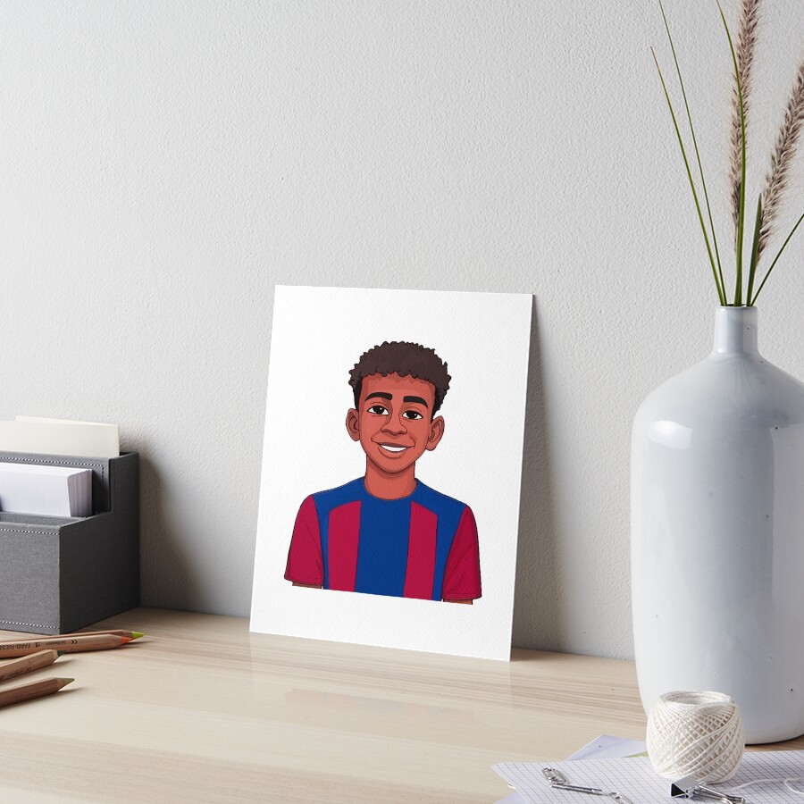 " Lamine Yamal cartoon" Sticker for Sale by Mohameda-Ahmed | Redbubble