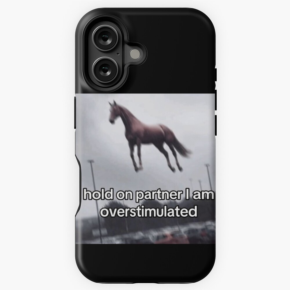 "Overstimulated Horse Meme" Sticker for Sale by CozyHobbyCorner | Redbubble