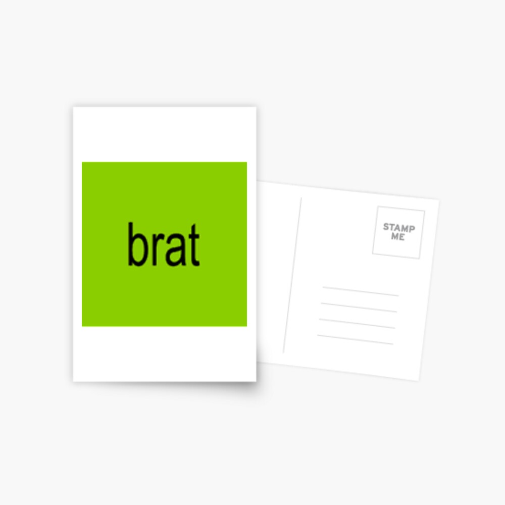 "brat" Sticker for Sale by her-version | Redbubble
