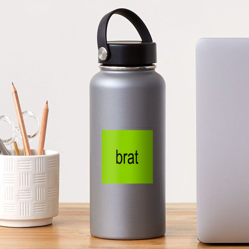 "brat" Sticker for Sale by her-version | Redbubble