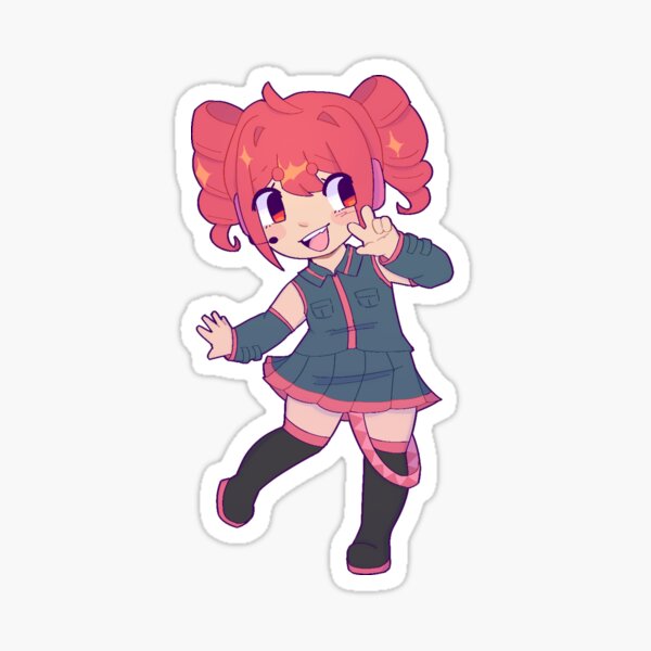 "Kasane teto! (1/3 Triple baka set)" Sticker for Sale by Pixiebrainz ...