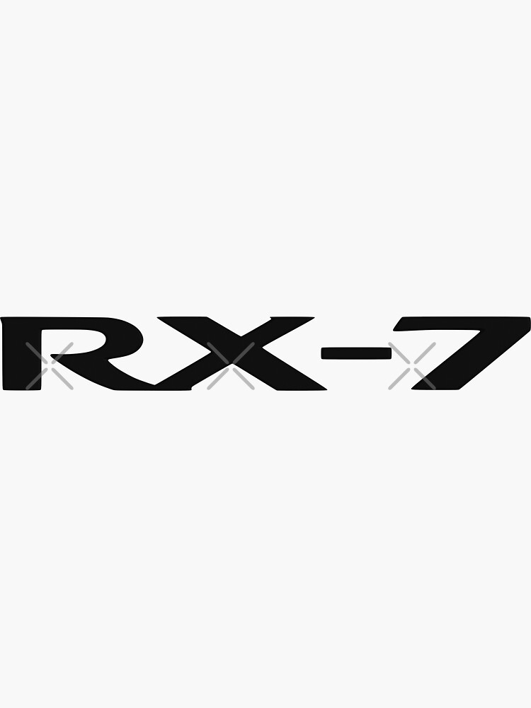 "RX-7" Sticker for Sale by RoyMcGlynn | Redbubble