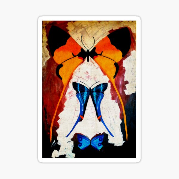 "butterflies" Sticker for Sale by TessAndre | Redbubble