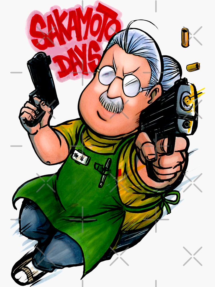 "Chibi Sakamoto Days" Sticker for Sale by Tallboy666 | Redbubble