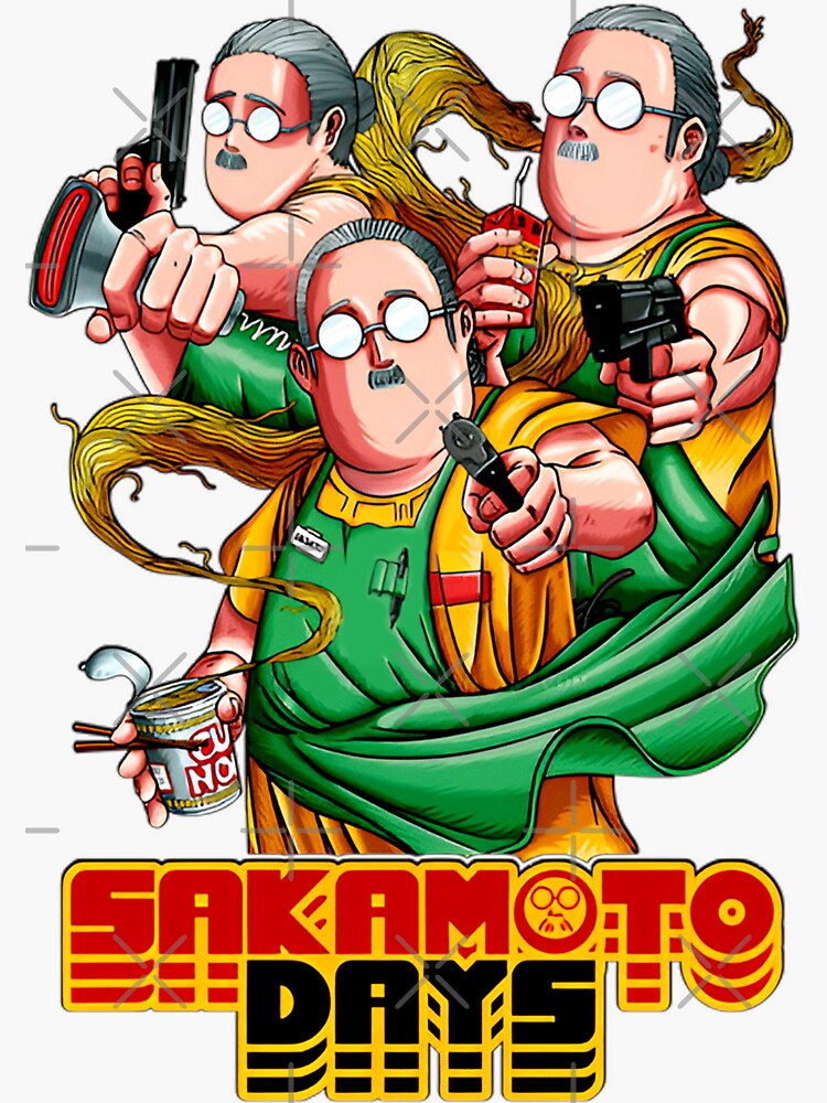 "Sakamoto Days : Triple Pose From Taro" Sticker for Sale by saadixdw ...